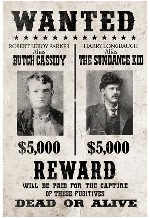 Butch Cassidy And The Sundance Kid Wanted Poster