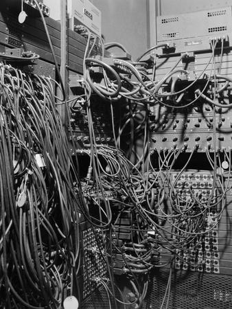 'Cables on Early Computer' Photographic Print - Jerry Cooke ...