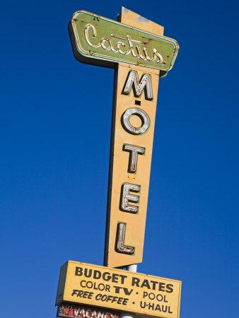 'Cactus Motel, Route 66, Barstow, California, United States of America ...