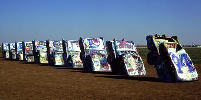 'Cadillac Ranch' Photographic Print - Charles Bowman | AllPosters.com