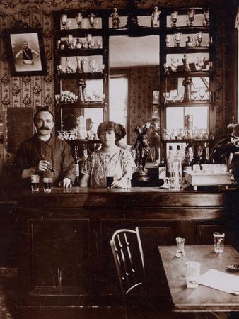 'Cafe Owners, 1910' Photographic Print - French Photographer ...