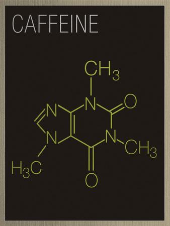 'Caffeine Molecule Art Print Poster' Posters | AllPosters.com