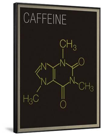 'Caffeine Molecule Art Print Poster' Posters | AllPosters.com