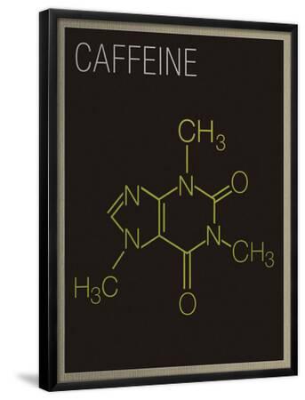 'Caffeine Molecule Art Print Poster' Posters | AllPosters.com