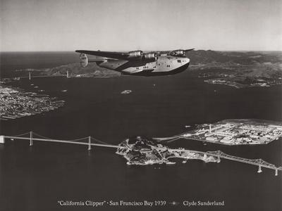 'California Clipper, San Francisco Bay, California 1939' Art - Clyde ...