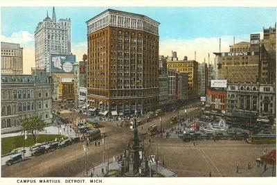 'Campus Martius, Detroit, Michigan' Art | AllPosters.com