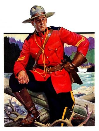 '"Canadian Mountie,"March 25, 1933' Giclee Print - Edgar Franklin ...