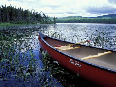 'Canoeing on Lake Tarleton, White Mountain National Forest, New ...