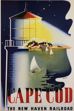 'Cape Cod Vintage Ad Art Print Poster' Posters | AllPosters.com