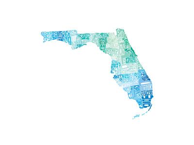 'Typographic Florida Cool' Poster - CAPow | AllPosters.com