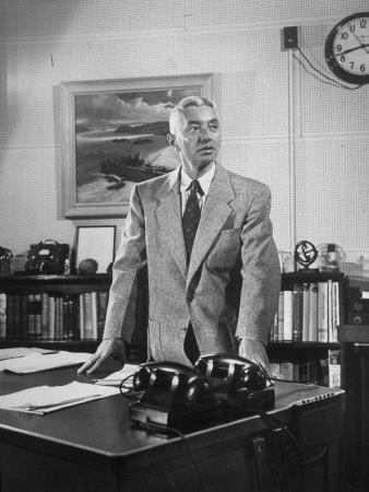 'Captain Hyman George Rickover Standing at His Desk' Premium ...