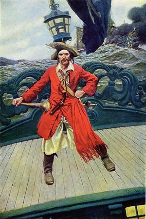 'Captain Keith on the Deck of His Ship. Illustration from “Book of ...