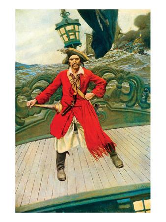 'Captain Keitt' Premium Giclee Print - Howard Pyle | AllPosters.com