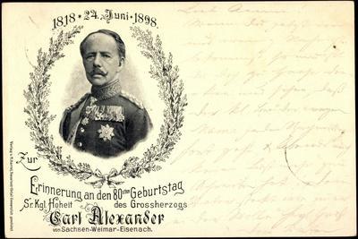 'Carl Alexander, Sachsen Weimar Eisenach, 80 Geburtstag' Giclee Print ...