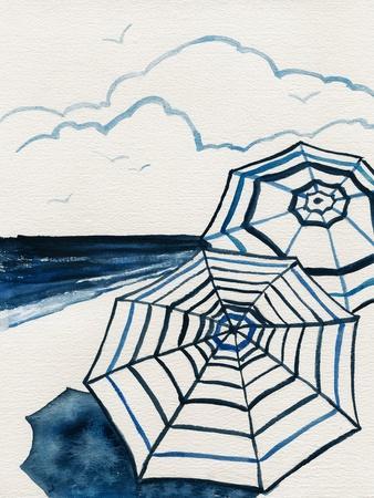 'Coast Sketch Long Beach' Posters - Carol Robinson | AllPosters.com