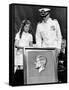 Caroline Kennedy and Capt Earl Yates, Commander of Aircraft Carrier ...