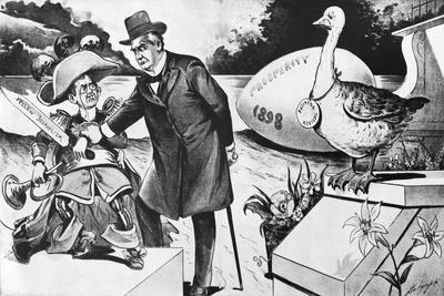 'Cartoon of William Mckinley Trying to Stop Yellow Journalism' Giclee ...