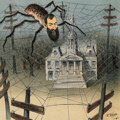 'Cartoon Poking Fun at Jay Gould' Giclee Print | AllPosters.com