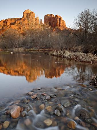 'Cathedral Rock Reflected in Oak Creek, Crescent Moon Picnic Area ...