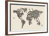 'Cats Map of the World Map' Poster - Michael Tompsett | AllPosters.com