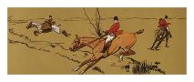'Jumping the Brook' Premium Giclee Print - Cecil Aldin | AllPosters.com