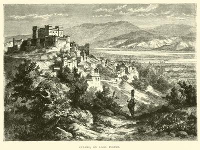 'Celano, on Lago Fucino' Giclee Print | AllPosters.com
