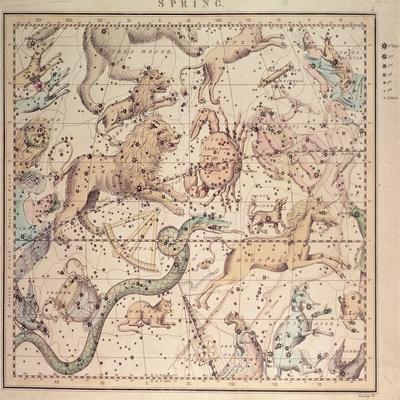 'Celestial Chart: Spring, Showing Signs of Zodiac, Astrological ...