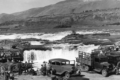 'Celilo Falls, Oregon Columbia Gorge Indians Fishing Photograph No.1 ...