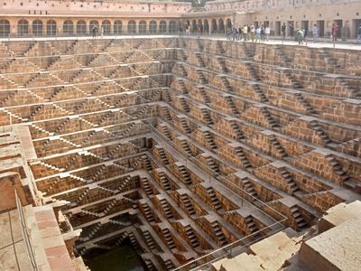 'Chand Baori stepwell, Abhaneri, Jaipiur, Rajasthan, India, Asia ...