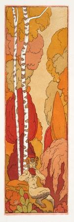 'Chant Pastoral, Illustration from Les Chansons De Bilitis, by Pierre ...