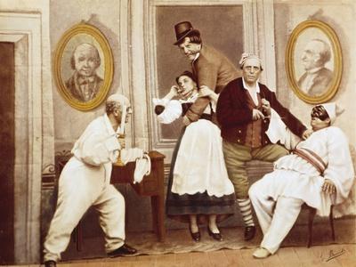 'Characters of Neapolitan Comedy of 19th Century' Giclee Print ...