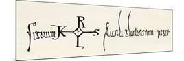 Charlemagne's Signature, Ca. 790 - Charlemagne's Signature, 790 Ad ...