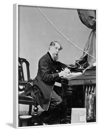 'Charles Dickens Writing at Desk' Photographic Print | AllPosters.com