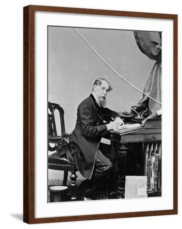 'Charles Dickens Writing at Desk' Photographic Print | AllPosters.com