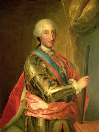 'Charles III in Armour, after 1759' Giclee Print - Anton Raphael Mengs ...