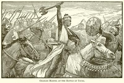 'Charles Martel at the Battle of Tours' Giclee Print | AllPosters.com