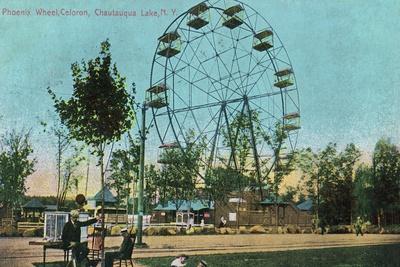 'Chautauqua Lake, New York - Celoron Park; View of Phoenix Ferris Wheel ...