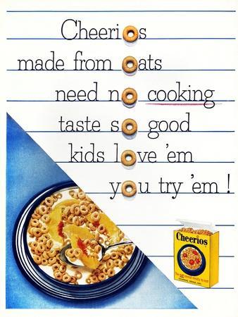 'Cheerios Ad, 1955' Giclee Print | AllPosters.com