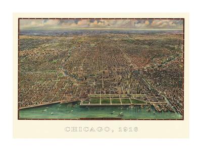 'Chicago 1916' Giclee Print - Reincke | AllPosters.com