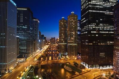 'Chicago River Bend' Photographic Print - Steve Gadomski | AllPosters.com