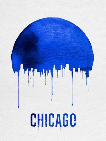 'Chicago Skyline Blue' Posters | AllPosters.com