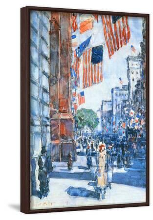 'Childe Hassam Flags Fifth Avenue Art Print Poster' Print | AllPosters.com