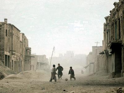 'Children Play in the Old Town of Kabul, Afghanistan' Photographic ...