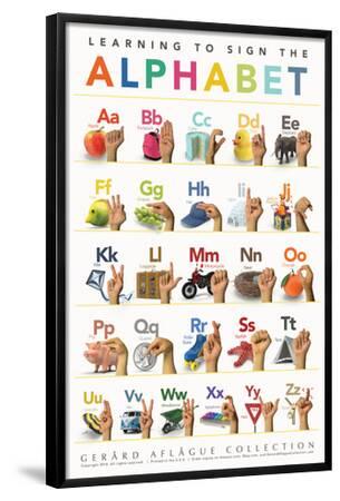 'Children's American Sign Language Alphabet' Posters - Gerard Aflague ...