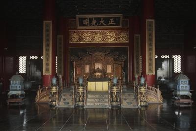'China, Beijing, Forbidden City, Gu Gong, Palace of Celestial Purity ...
