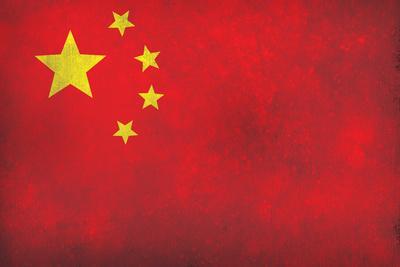 'China Flag Distressed Art Print Poster' Prints | AllPosters.com