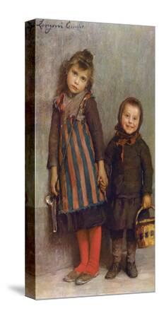 'Chiusi Fuori di Scuola, 1859-1933' Stretched Canvas Print - Emilio ...