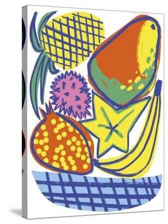 'Fruity Fun' Stretched Canvas Print - Chloe Watts | AllPosters.com