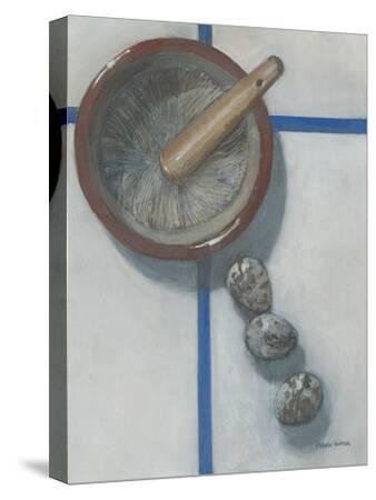 Suribachi and Quail Eggs Stretched Canvas Print - Chris Welsh ...