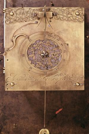 Early Weight-Driven Pendulum Clock, Detail of Chime Control Mechanism ...